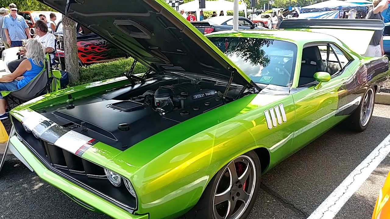 1971 METALLIC MOPAR GREEN WITH ENVY PLYMOUTH BARRACUDA 'VIPER CUDA ...