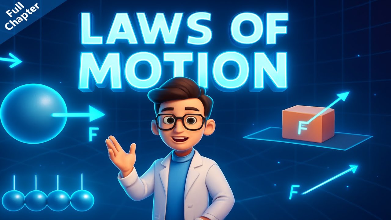 Laws of Motion – 3D Animated | Class 11 Full Chapter || Chapter 4 ...