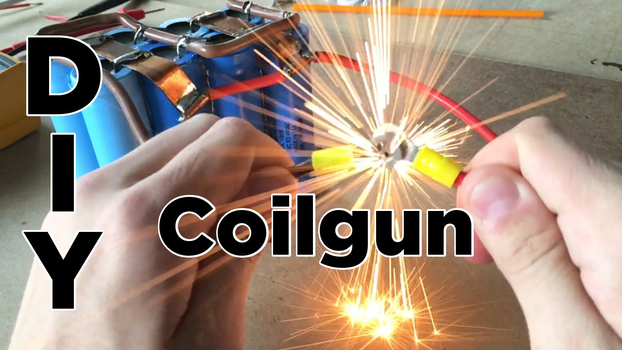 Ben Builds: DIY Easy Coilgun | Electronic Projectile Launcher - YouTube