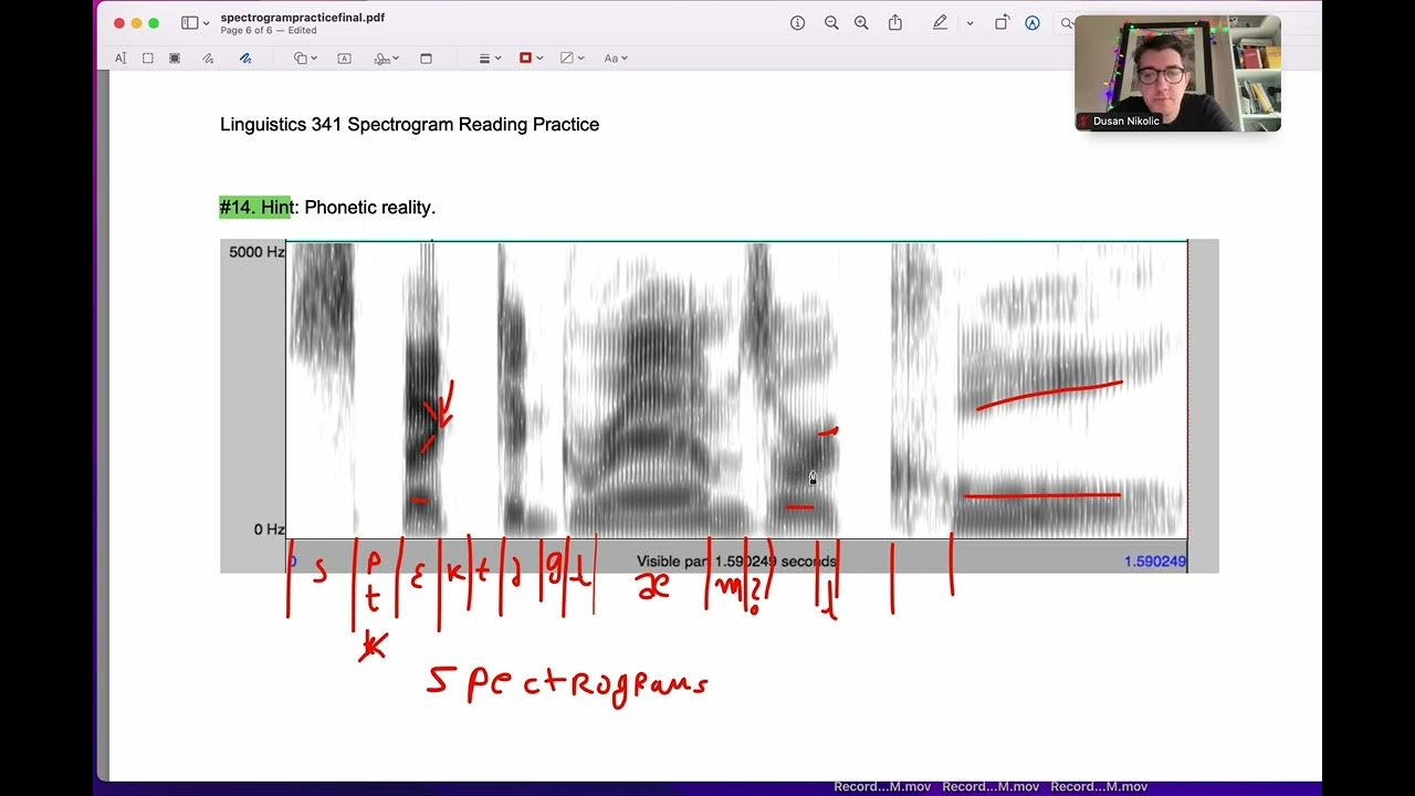 Linguistics 341 - Introduction to Phonetics - Spectrogram Reading ...