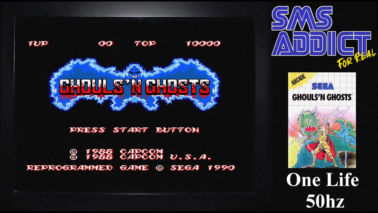 Ghouls'n Ghosts - Master System 50hz-60fps - One Life - Sans Commentaire - YouTube