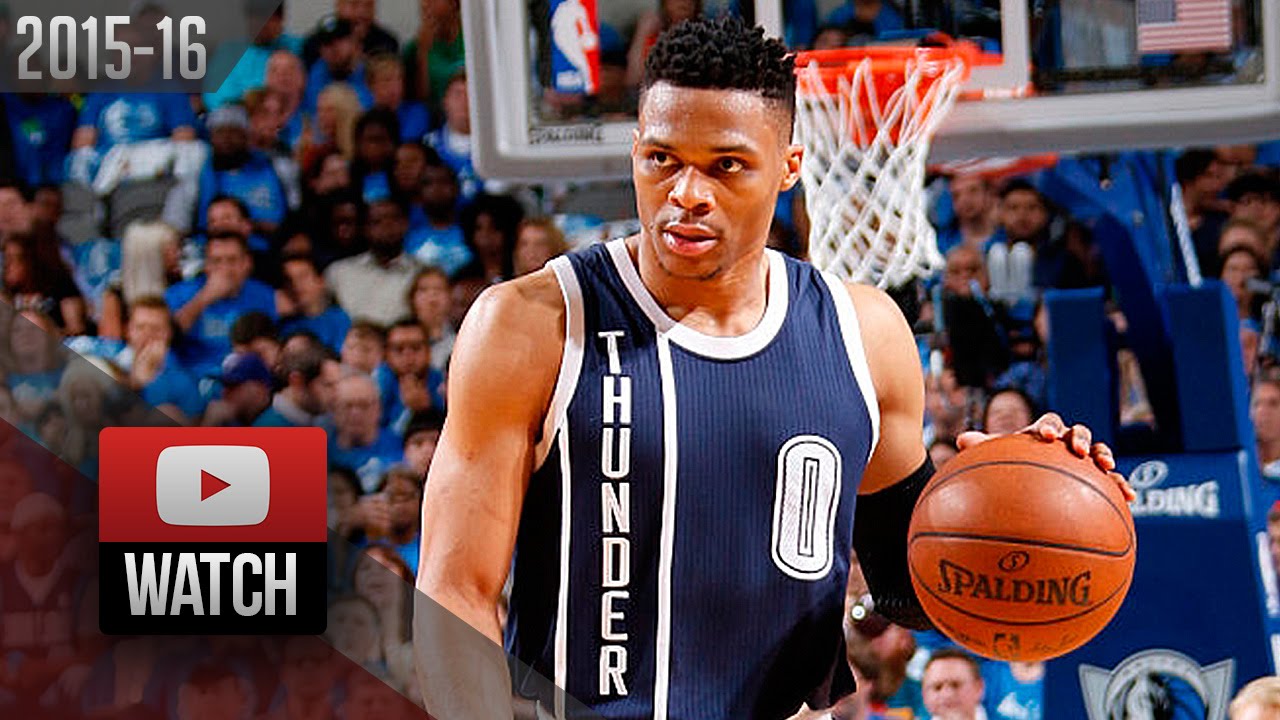 Russell Westbrook Full Highlights at Mavericks 2016 Playoffs R1G3 - 26 ...