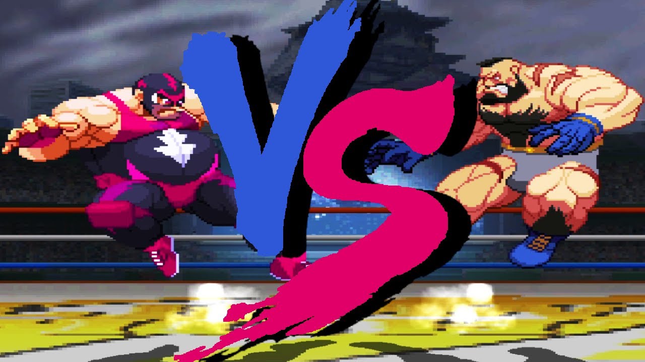 Raiden VS Zangief Mugen KOF VS Street Fighter - YouTube