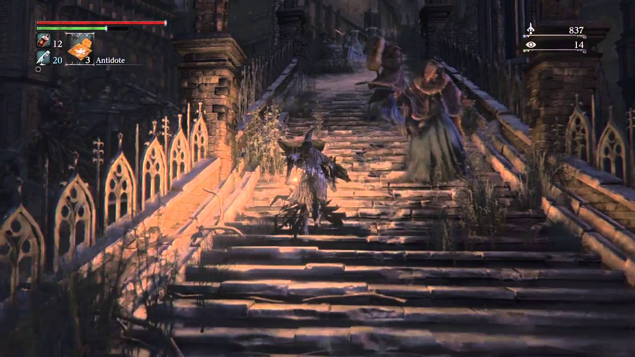Bloodborne PS4 Upper cathedral ward KEY guide - YouTube