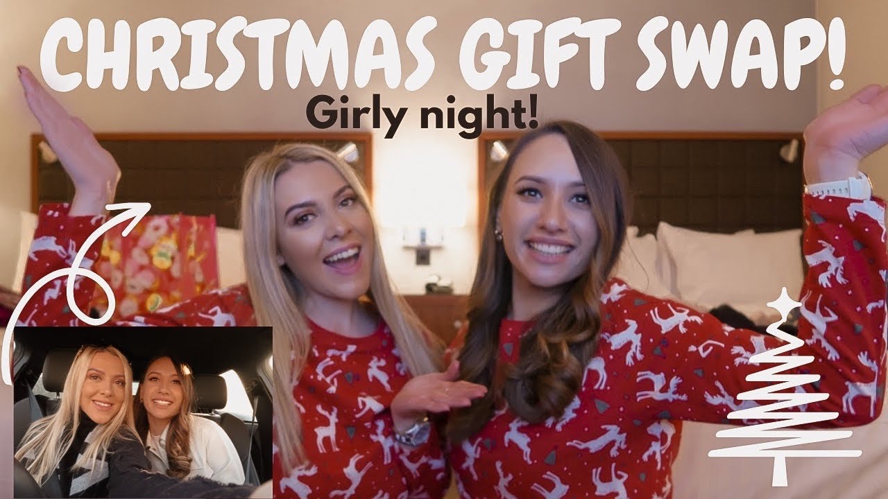 CHRISTMAS GIFT SWAP & GIRLY NIGHT VLOG! 💗 - YouTube