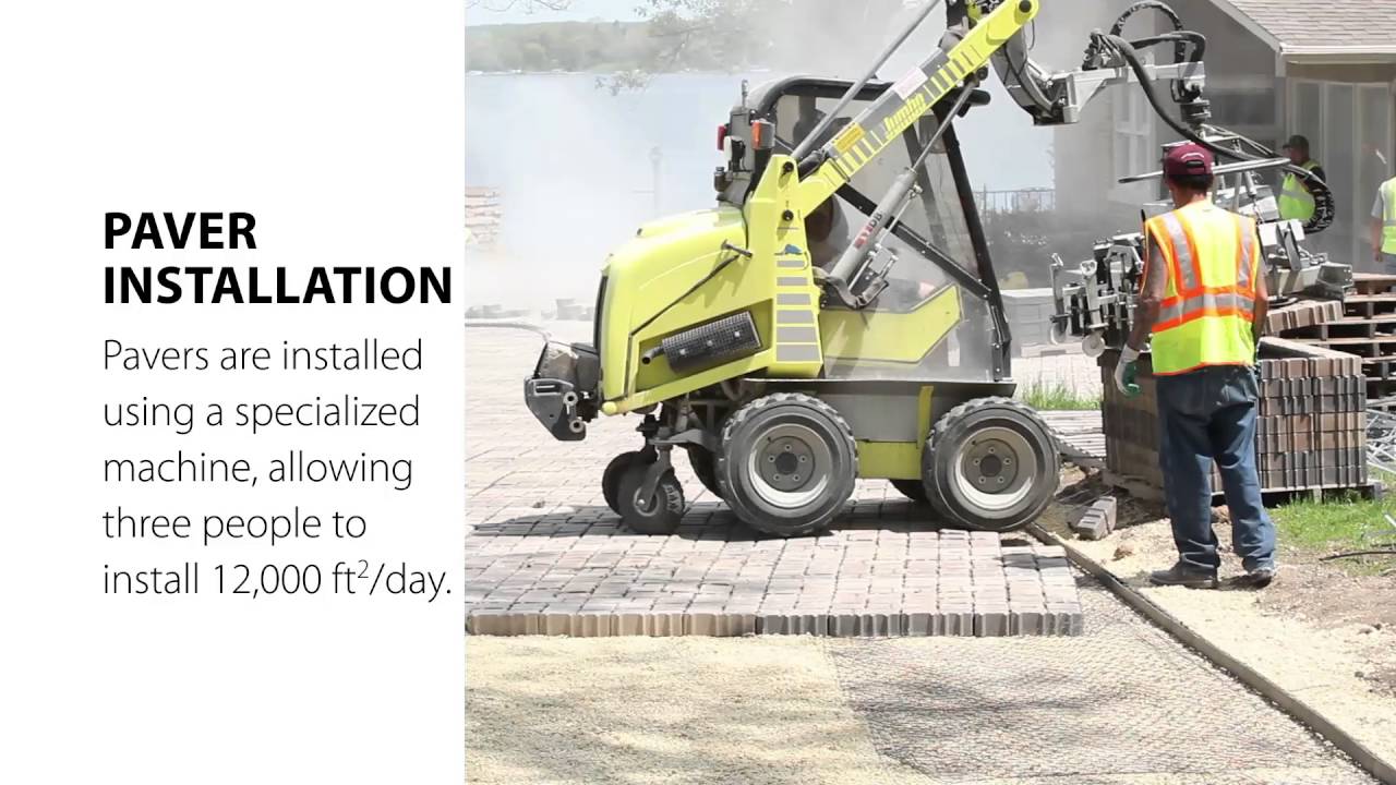 Assembly Park Permeable Paver Installation - YouTube