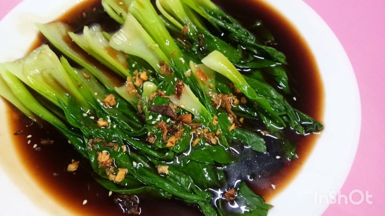 Resepi Bok Choy @ Pak Choy Sos Tiram - YouTube
