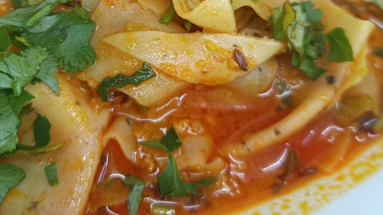 5 मिनिट मे राजस्थानी प्रसिद्ध दही पापड़ की सब्जी बनाएं | Rajasthan Dahi ...