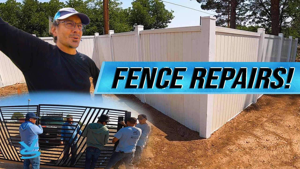 A Quick Vinyl Fence Repair | We Continue To Improve The New Company ...