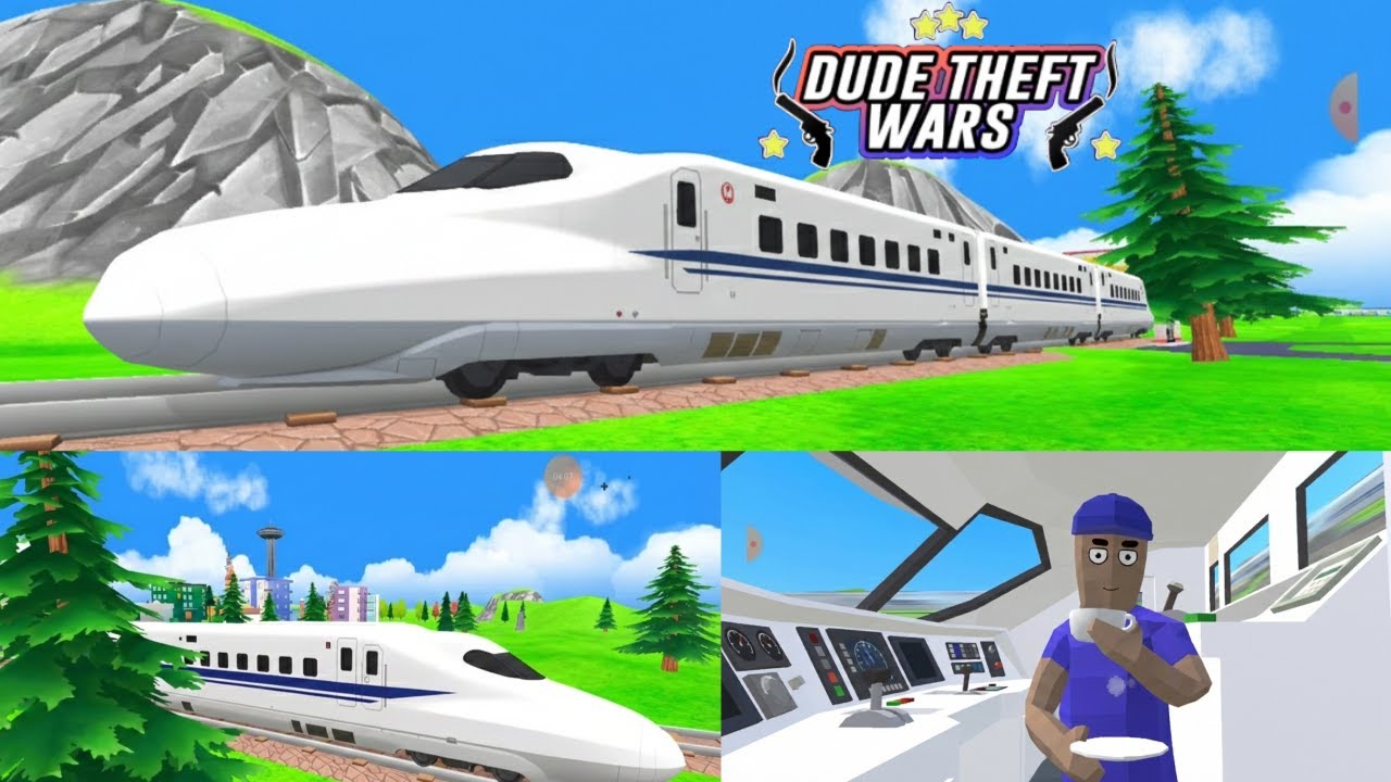 NEW UPDATE : NEW SHINKANSEN TRAIN /dude theft wars #roblox #train - YouTube