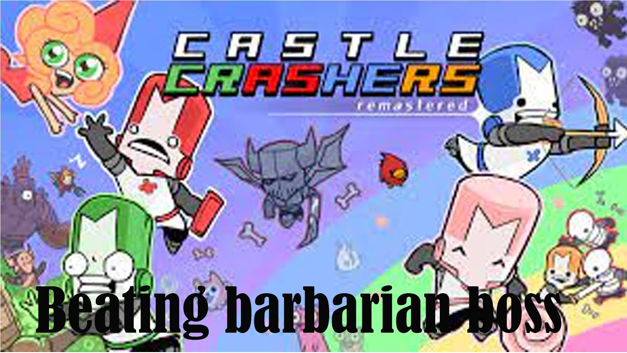 Castle Crashers: Beating the Barbarian Boss - YouTube