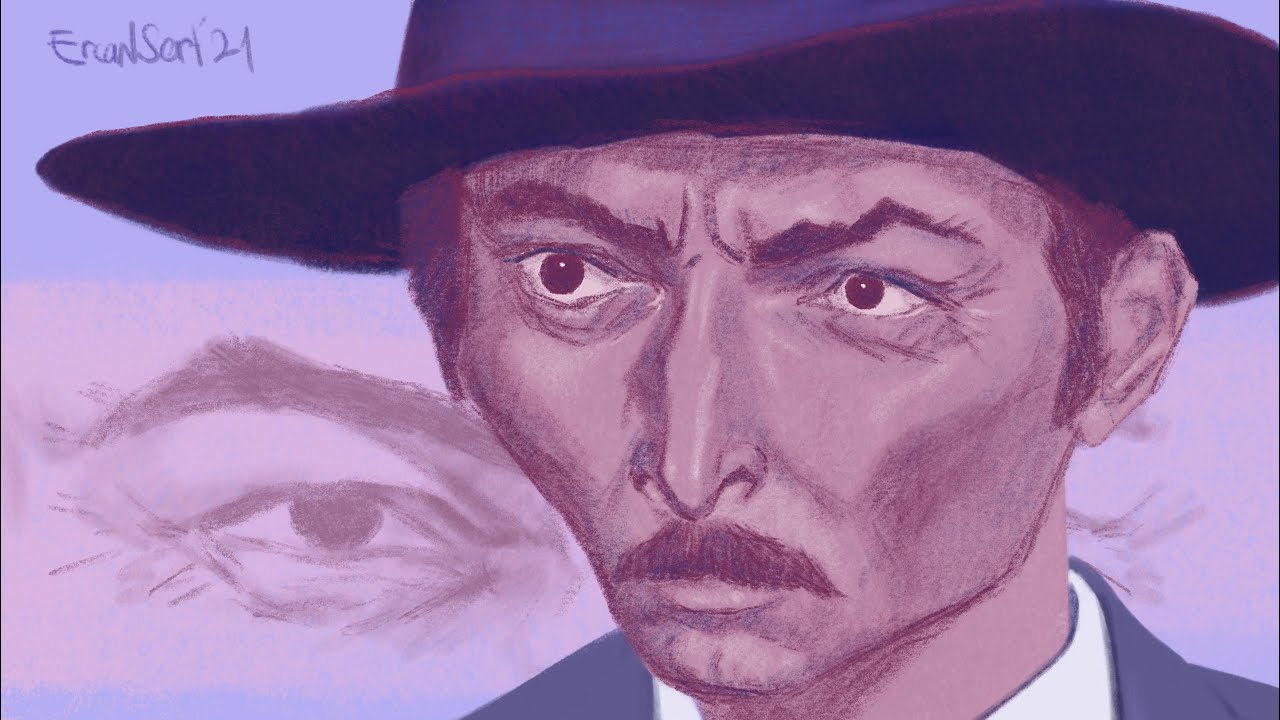 Lee Van Cleef Portrait Speed Painting - YouTube