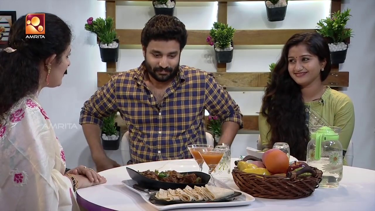 Annie's Kitchen | Kadai Chicken |കടായി ചിക്കൻ |Deepak & Anashwara | Amrita TV - YouTube