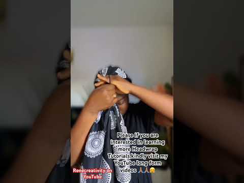 Headwrap Tutorial #youtubeshorts #headwraptutorial #tutorial - YouTube