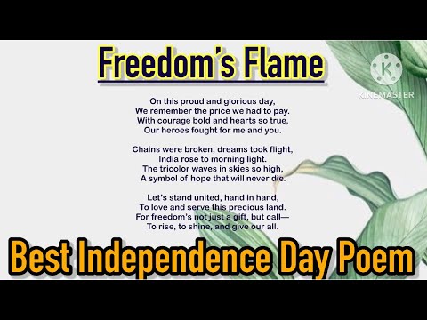 Poem on Independence Day in english 2025/Independence Day Poem in ...