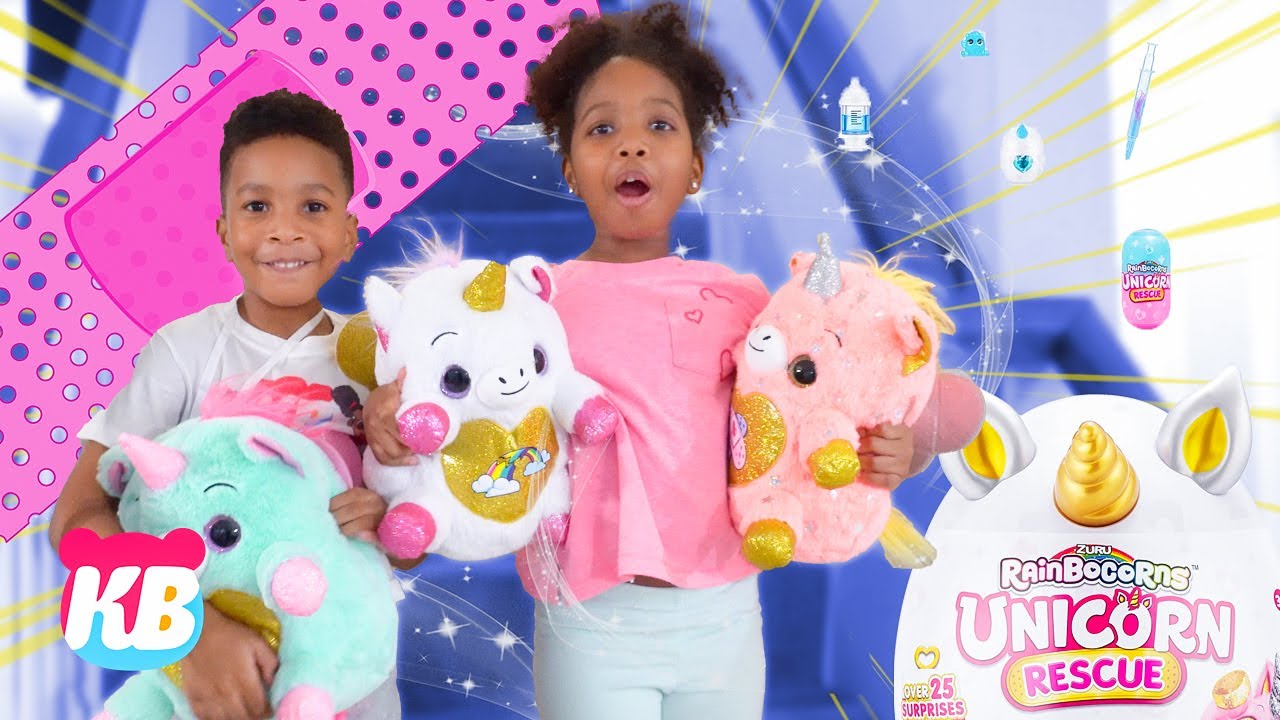 The Adventures of Kamdenboy & Kyraboo | We Rescue a Unicorn - YouTube