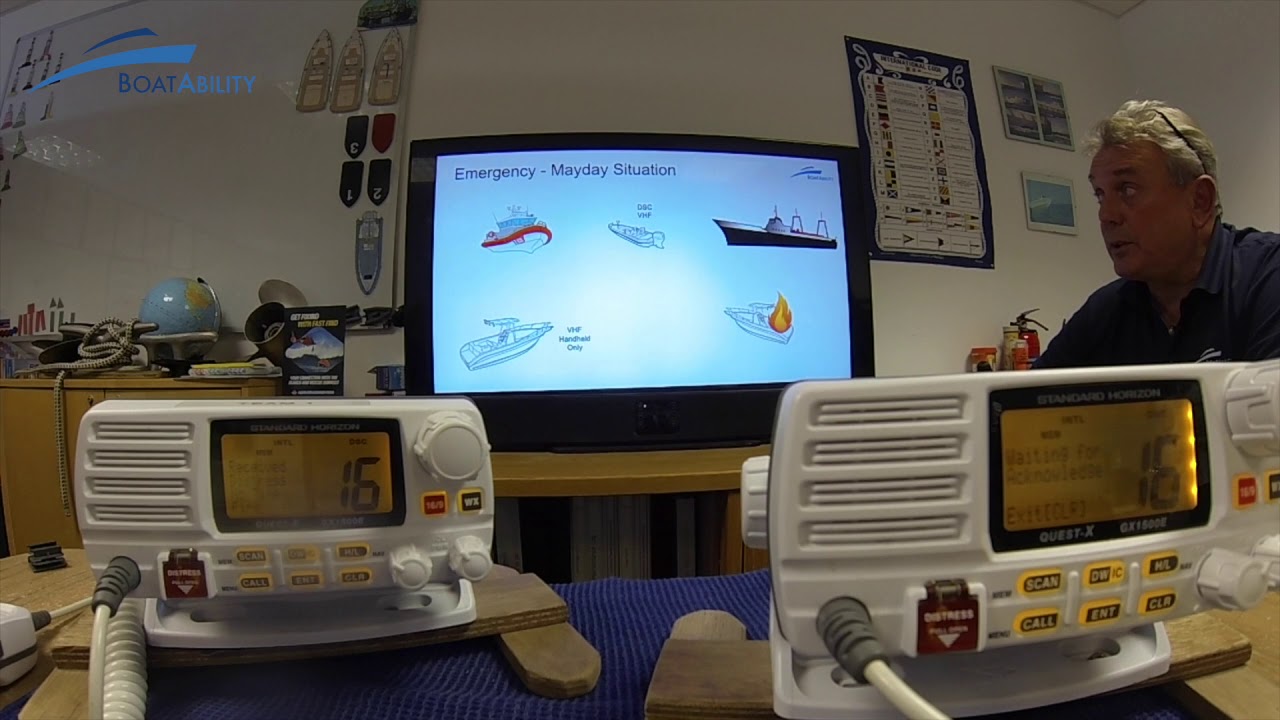 VHF DSC Distress Mayday - YouTube