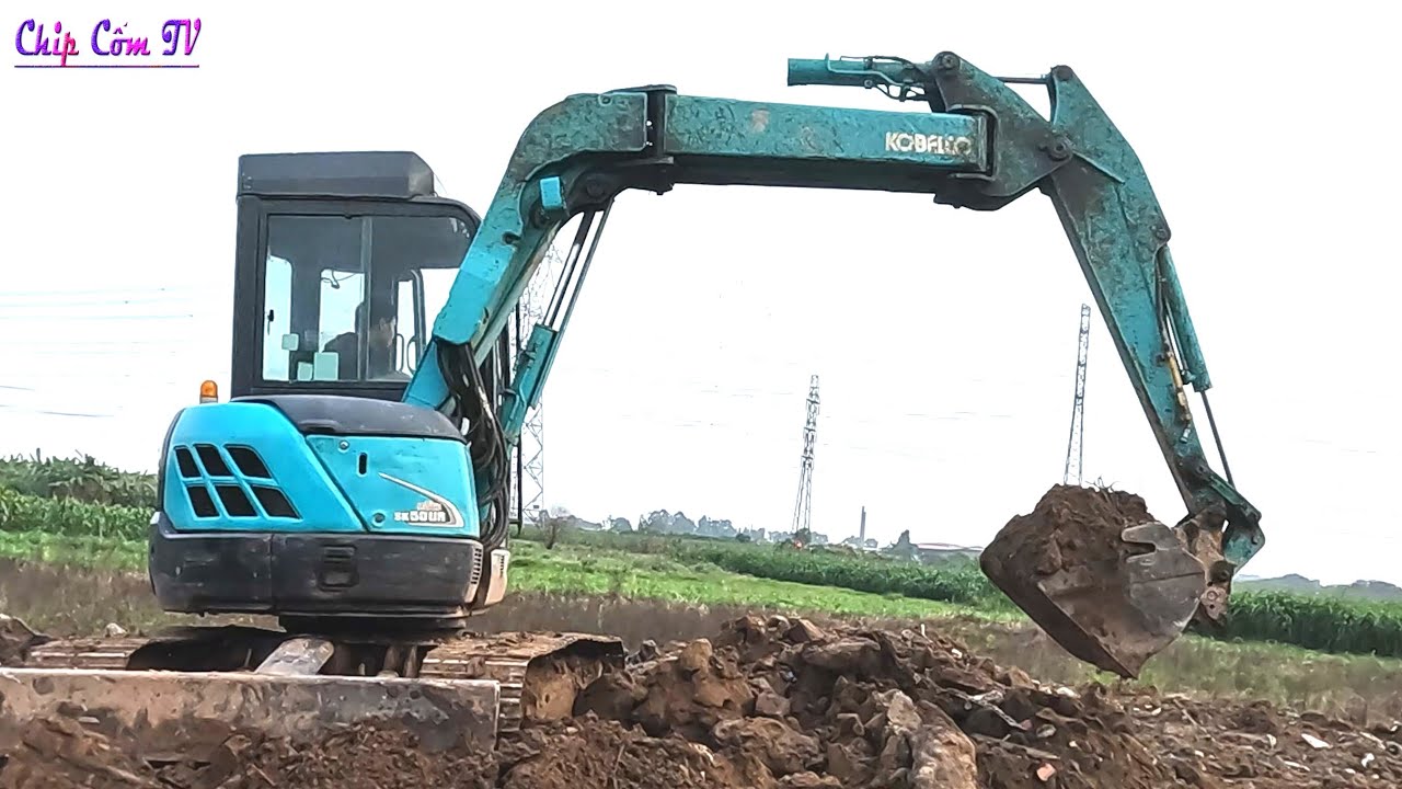 CẦN CẨU, MÁY XÚC KHỔNG LỒ ĐỘC LẠ XÚC CÁT/ EXCAVATOR CRANES CONCRETE/ Chip Cốm TV - YouTube