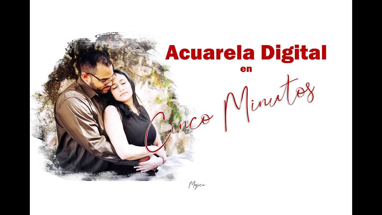 Efecto acuarela digital en 5 minutos - YouTube