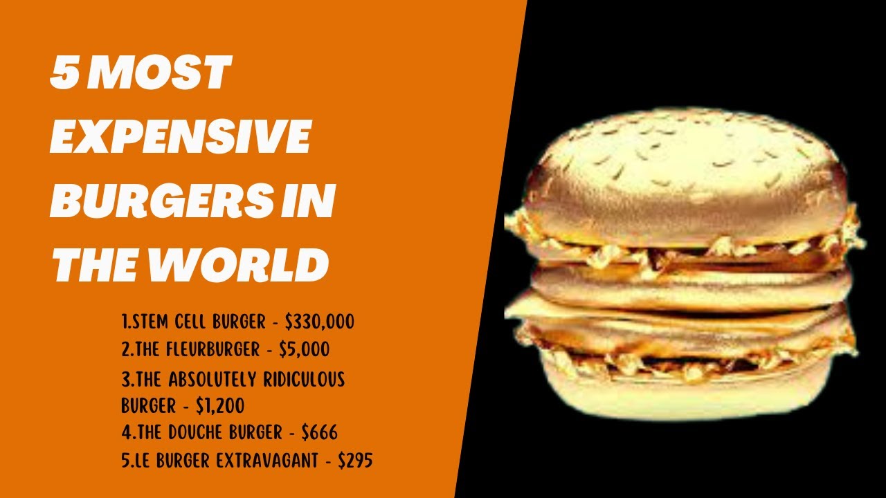 5 Most expensive Burgers in the world - YouTube