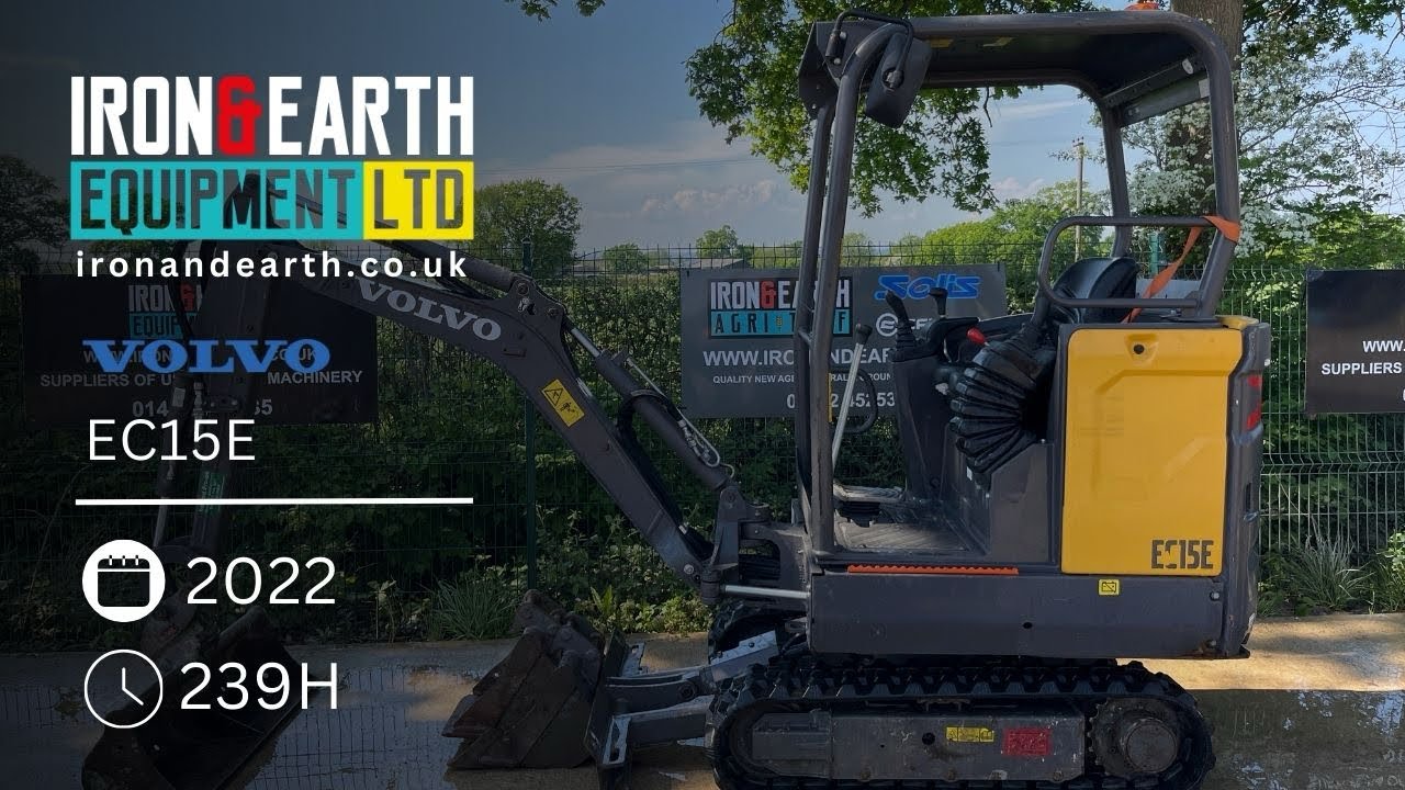 2022 Volvo EC15E 1.5 Tonne Excavator - YouTube