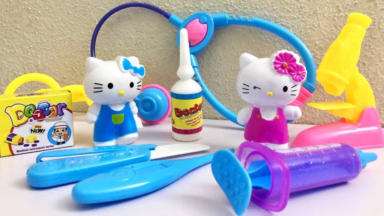 5 Minutes Satisfying with Unboxing Hello Kitty Doctor Set ASMR (no ...