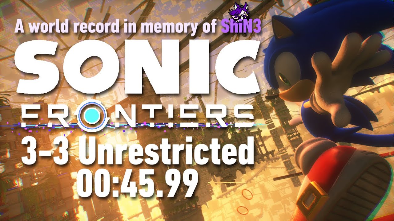 Sonic Frontiers 3-3 Speedrun in 45.99 (Unrestricted) - YouTube