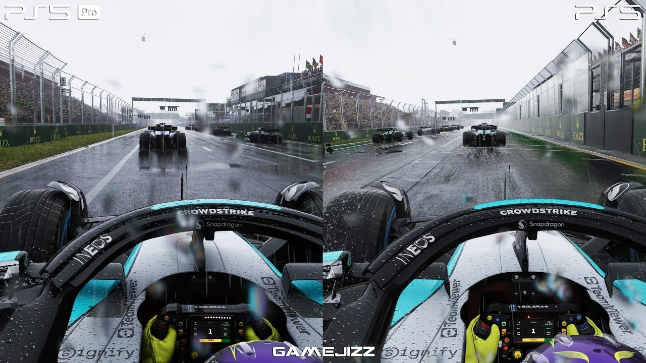 F1 24 Melbourne Track PS5 Pro vs PS5 Comparison - Raytracing Ultra ...