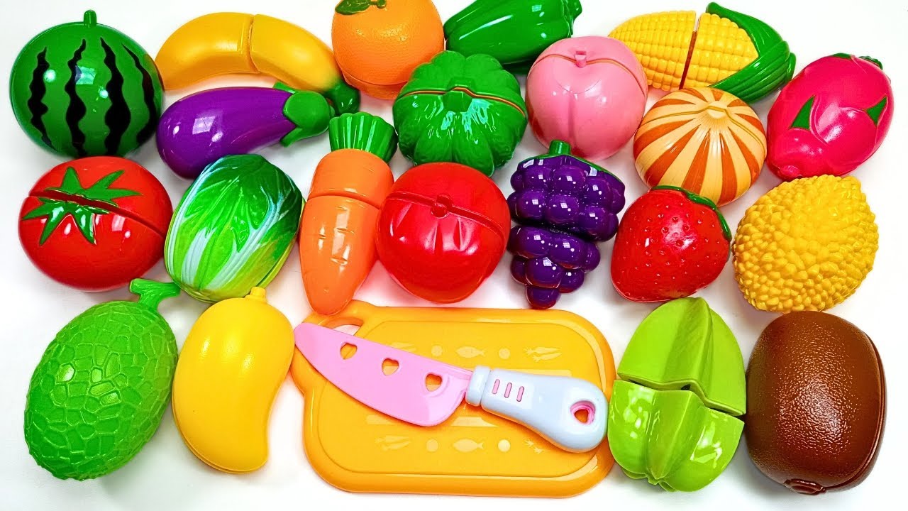 Make Fun Cutting Watermelon, Fruit and Vegetables | Satisfying Video Plastic ASMR Pop it - YouTube