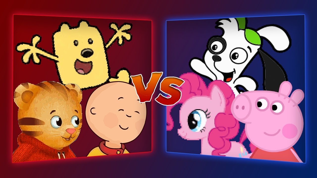 MUGEN Battle - Wubbzy/Caillou/Daniel Tiger vs Doki/Peppa Pig/Pinkie Pie ...