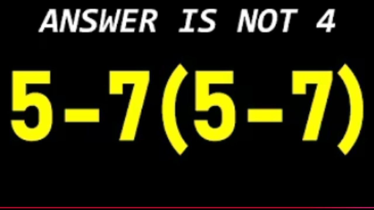 Can You Solve This Simple Math Problem? - YouTube