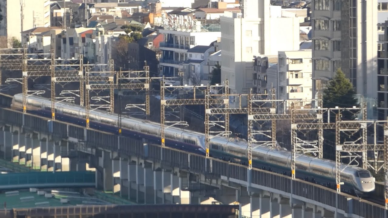 E2系J75編成＋E3系L65編成やまびこ/つばさ145号 上野駅〜大宮駅(北トピア横)通過シーン - YouTube