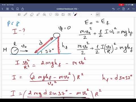 Week 5 Pr 8 Fixed-Axis Rotation Moment of Inertia - YouTube