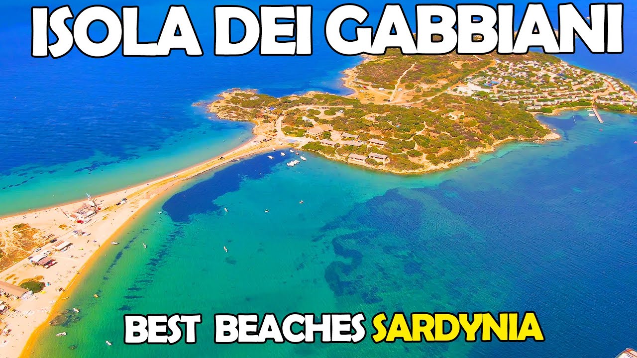 Beach Isola dei Gabbiani Sardynia - Stunning 4K Drone Footage