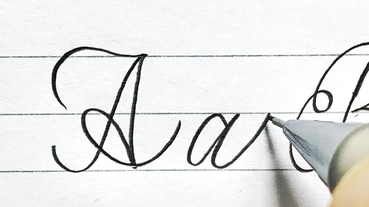 Cursive Handwriting with Mechanical Pencil l Neat and Clean l ...