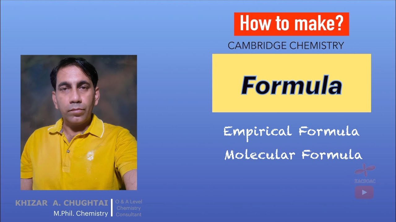 How to make an empirical formula and molecular formula? - YouTube