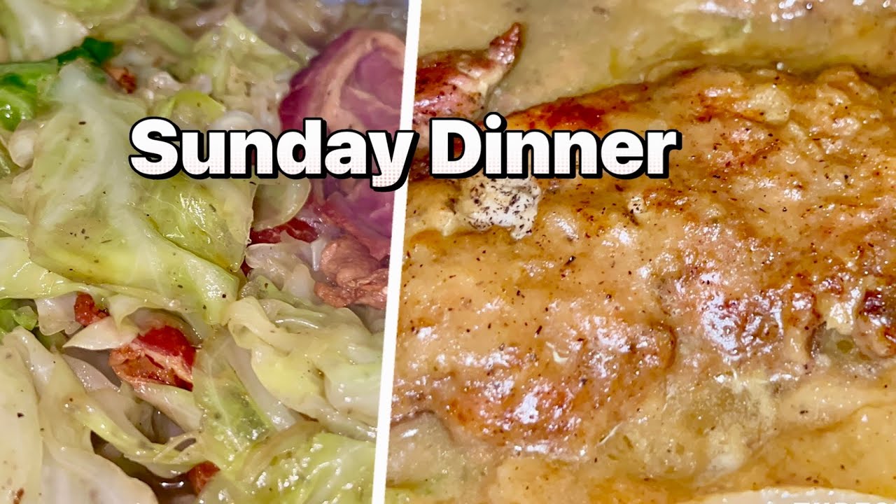 Cooking Sunday Dinner: Smothered Fried Ribs , Steamed Cabbage & Baked ...