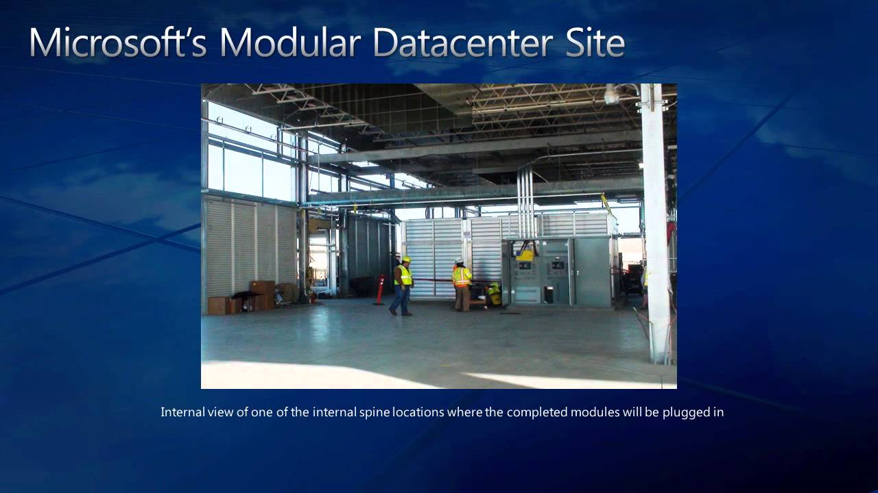 Microsoft's Modular Datacenter - Understanding Microsoft's Data Centers ...