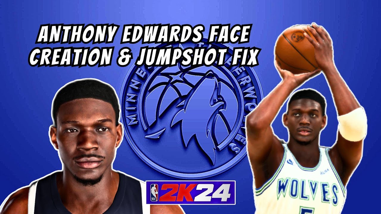 Anthony Edwards Face Update NBA2K - YouTube
