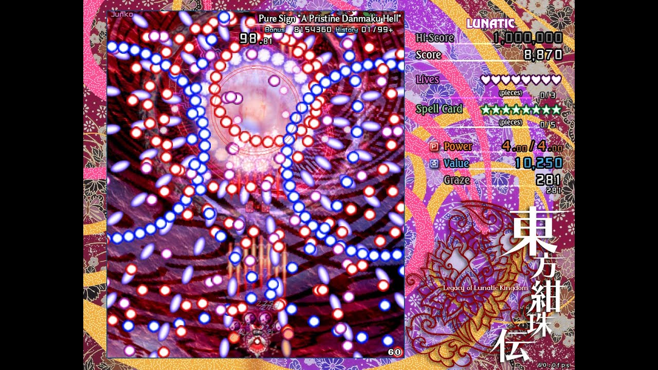 Touhou 15 Legacy of Lunatic Kingdom - Pure Sign "A Pristine Danmaku ...