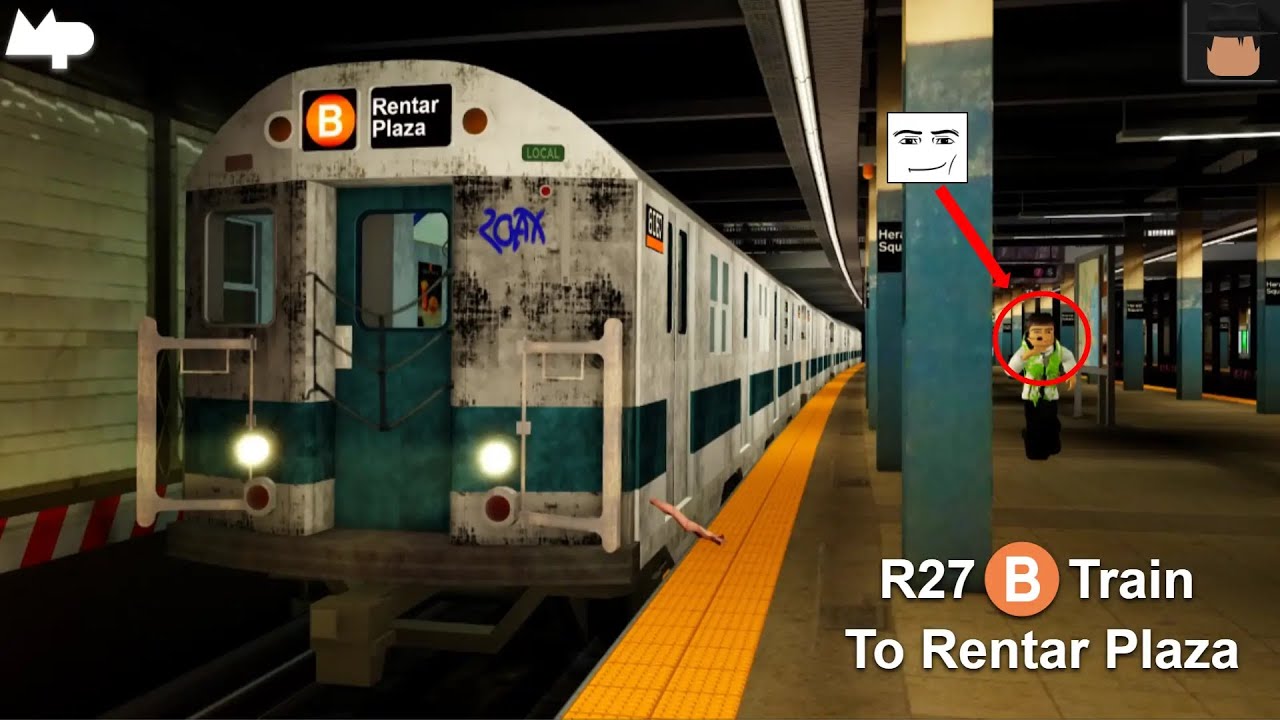 PTA Subway: Rentar Plaza bound R27 (B) Train @ Herald Square - YouTube