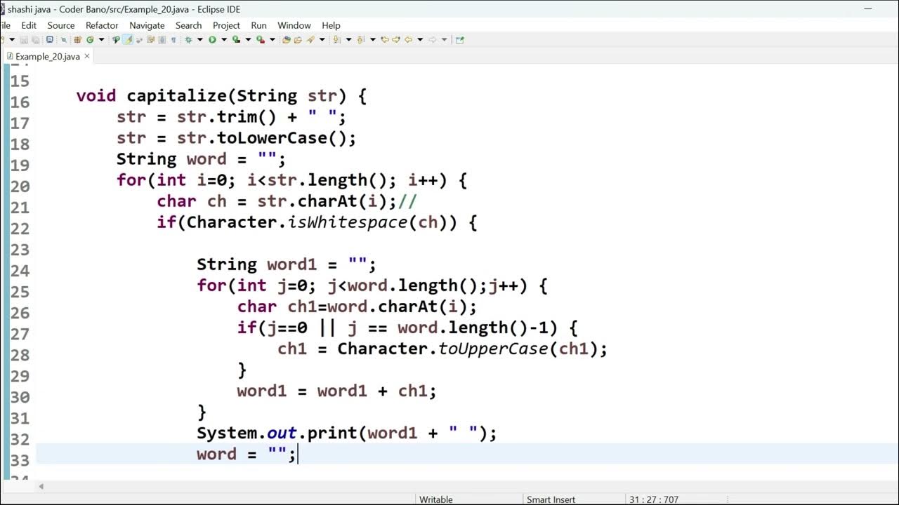 Capitalize The First And Last Character Of Each Word In A String YouTube capitalize-the-first-and-last-character-of-each-word-in-a-string-youtube