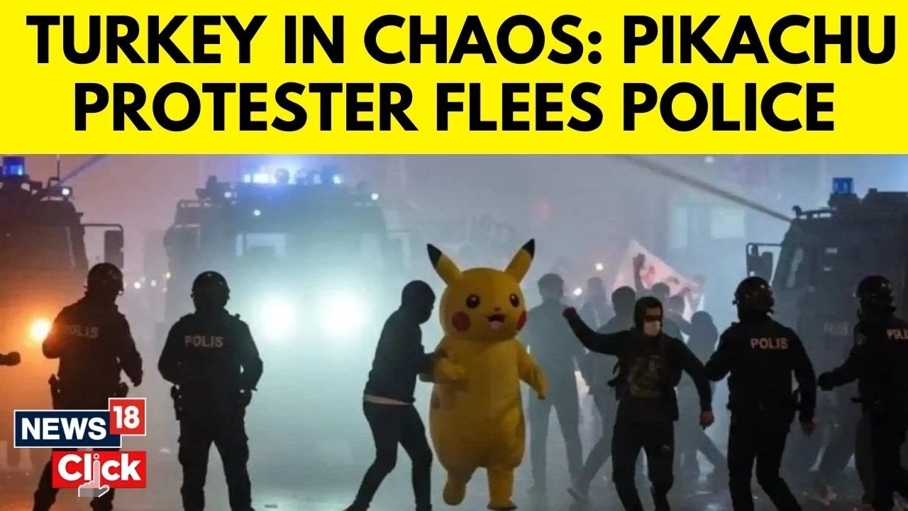 Pikachu Joins Turkey Protests Against Erdogan, Spotted Fleeing Police ...