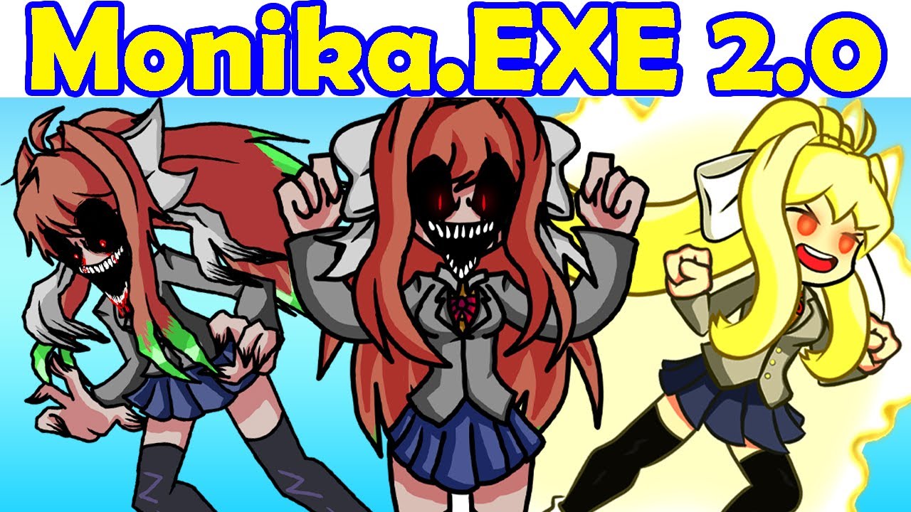 Friday Night Funkin' VS Monika.EXE 2.0 FULL WEEK + Cutscenes (FNF Mod ...