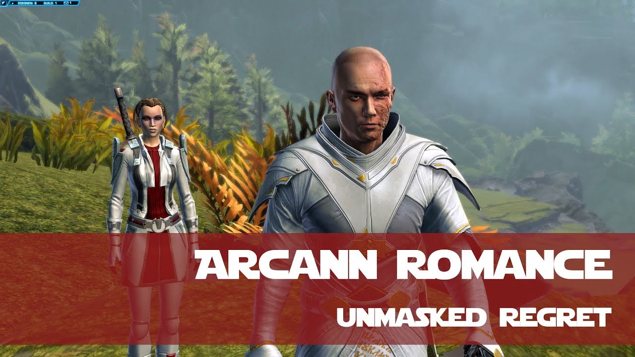 SWTOR Arcann Romance - Unmasked Regret - Female Jedi Knight - YouTube