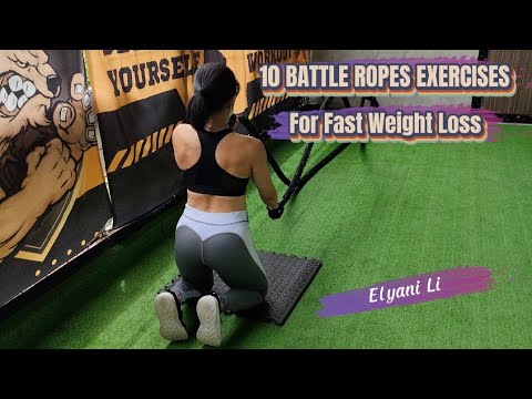 10 Battle Ropes Exercises For Fast Weight Loss - YouTube