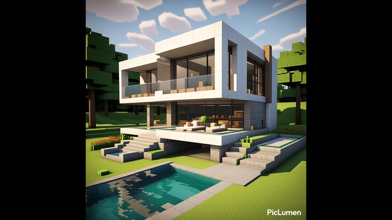 How to Build an Epic Modern House in Minecraft | Step-by-Step Tutorial ...