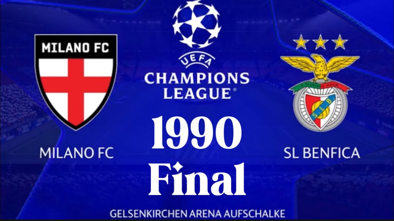 UCL FINALS ARCHIVE: 1990 Final in FC 25 - AC Milan v Benfica - YouTube