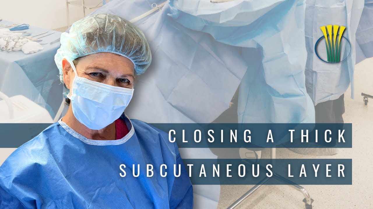 Closing a thick subcutaneous layer efficiently. - YouTube