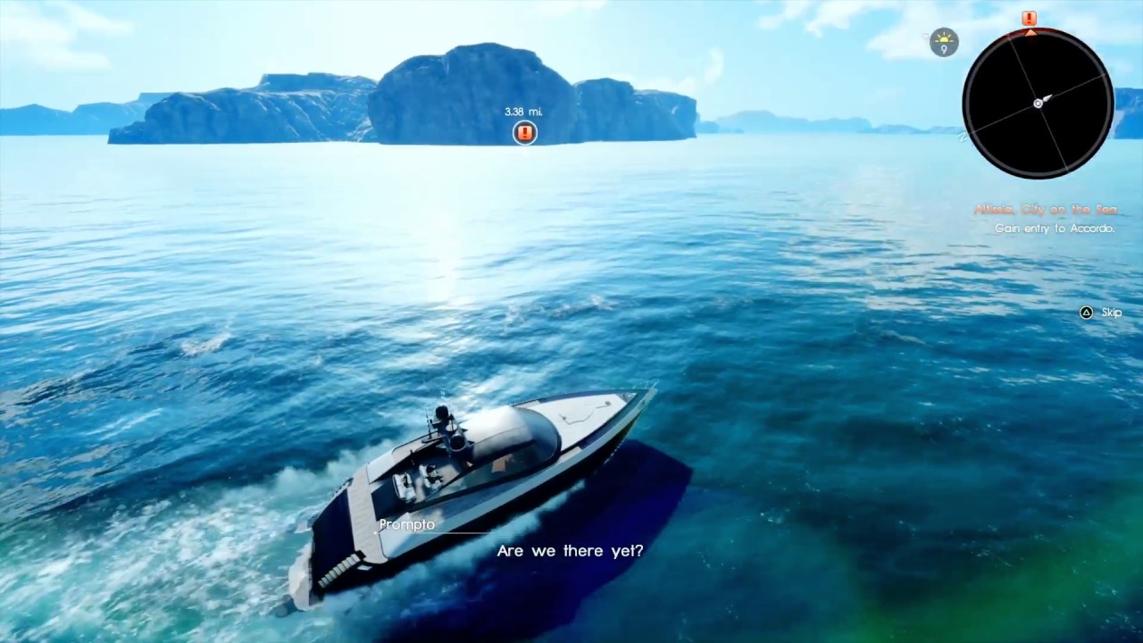 Final Fantasy XV - boat ride to Altissia - YouTube